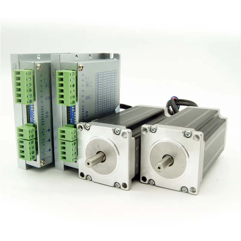2 Axis NEMA23 stepper motor 57HS115A43008 3.0N.m(428oz in) and Driver ...