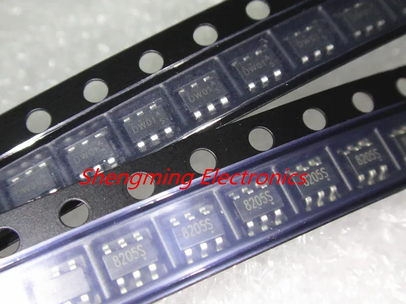 10pairs DW01+ 8205S combination SOT 23 6 battery protection chip 20pcs ...