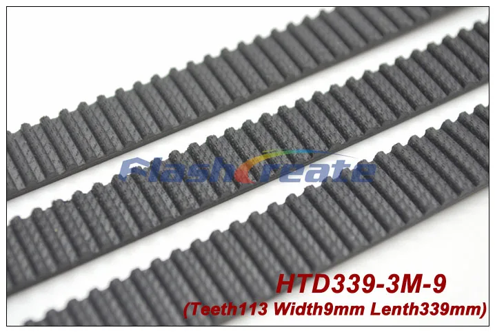 5pcs HTD3M belt 339 3M 9 length 339mm width 9mm 113teeth 3M timing belt ...