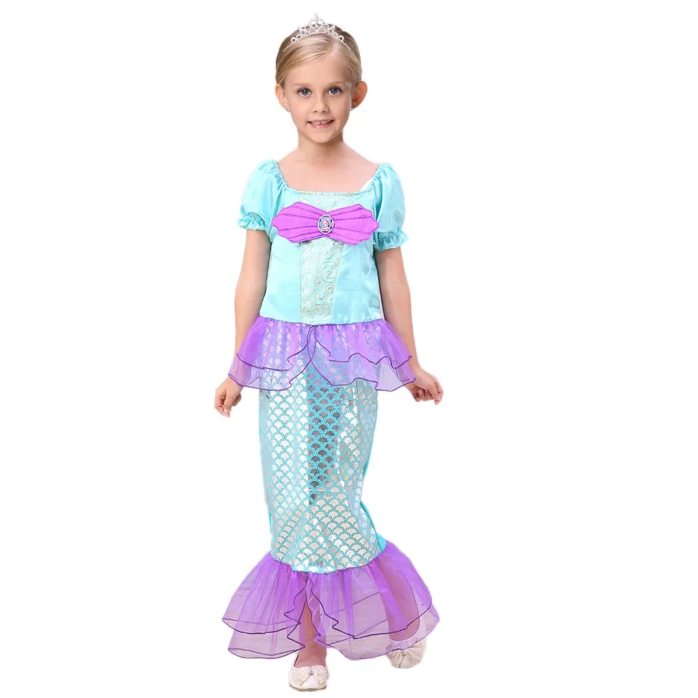 Multicolor Children Baby Girl Clothes Little Mermaid Fancy Kids Girls ...