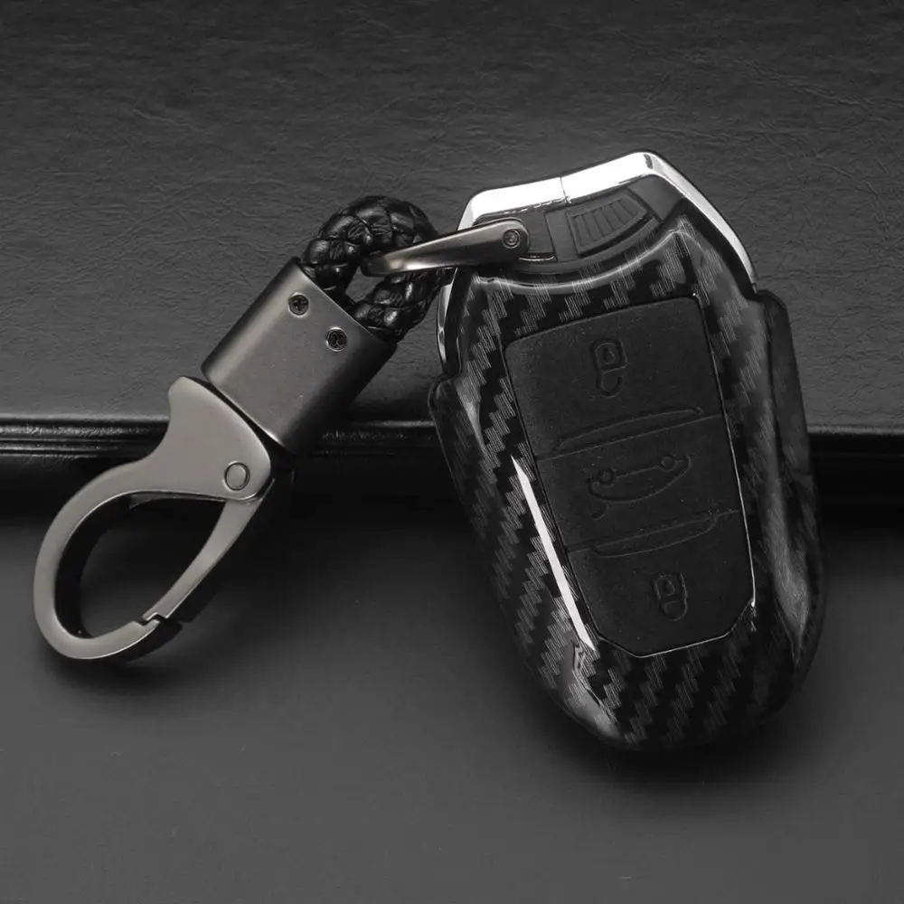 Jingyuqin 3B углеродного волокна силиконовый чехол для ключей для ...