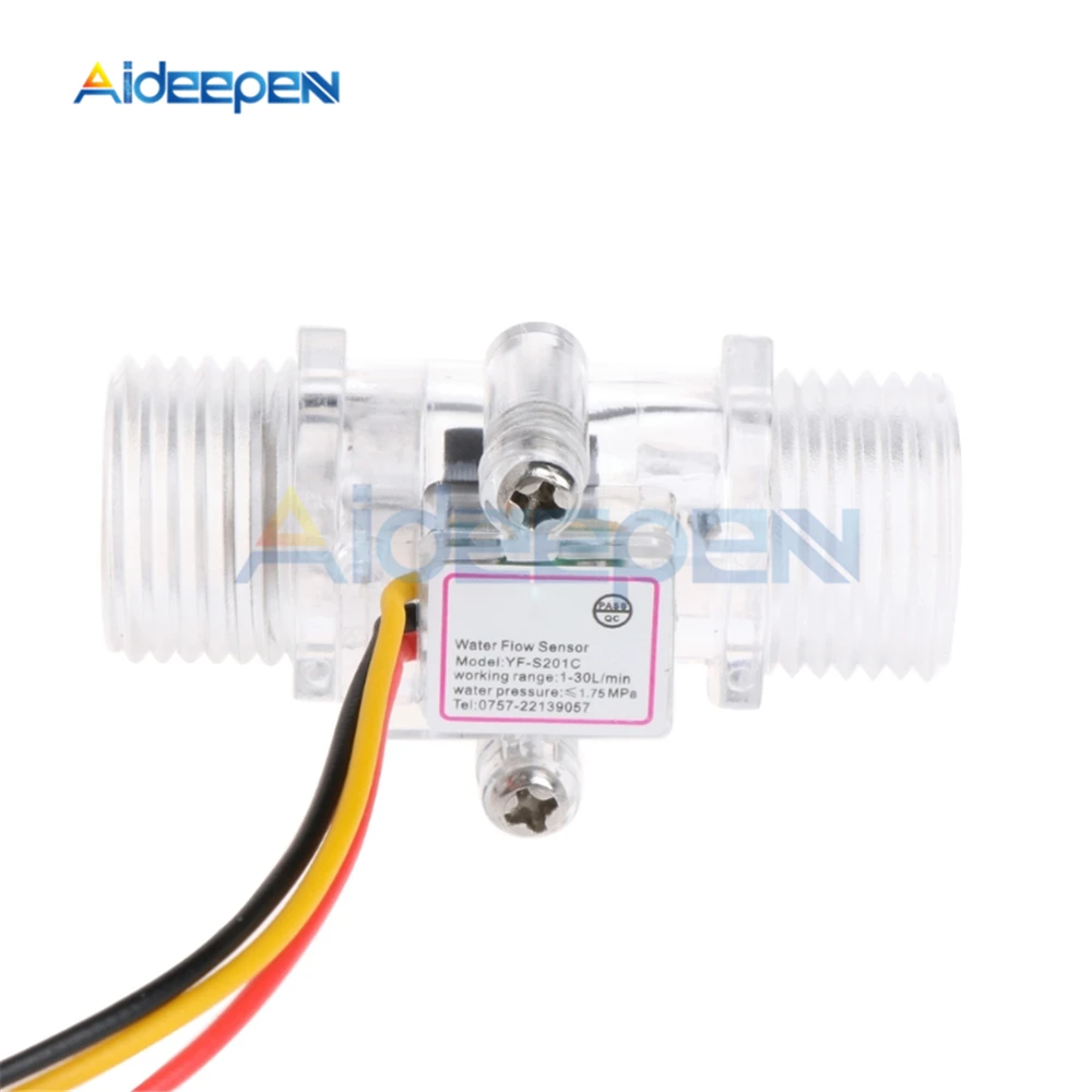 Interruptor-de-Sensor-de-flujo-de-agua-medidor-de-flujo-de-fluido-G1-2 ...