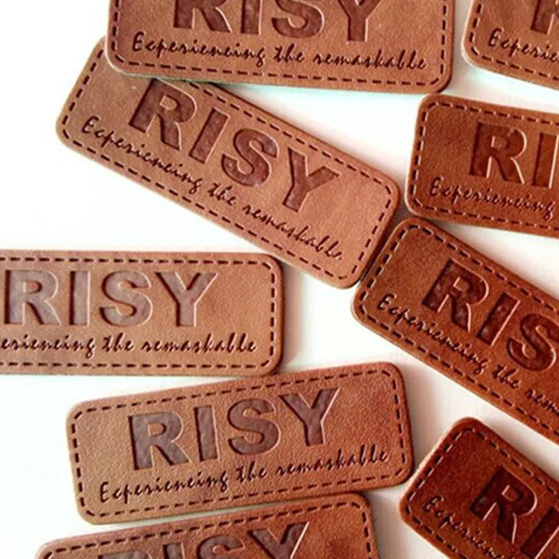 Aliexpress.com : Buy 500PCS , 2 *5.5 cm Jacket small pu leather label ...