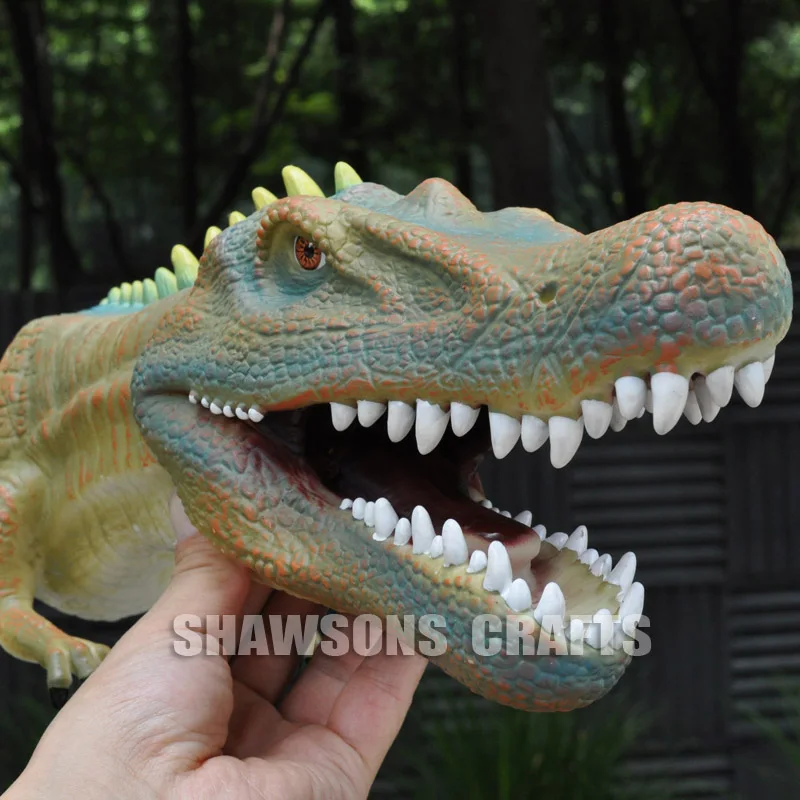 JURASSIC WORLD DINOSAURS TOYS 12" BARYONYX FIGURE HAND PUPPET SOFT ...