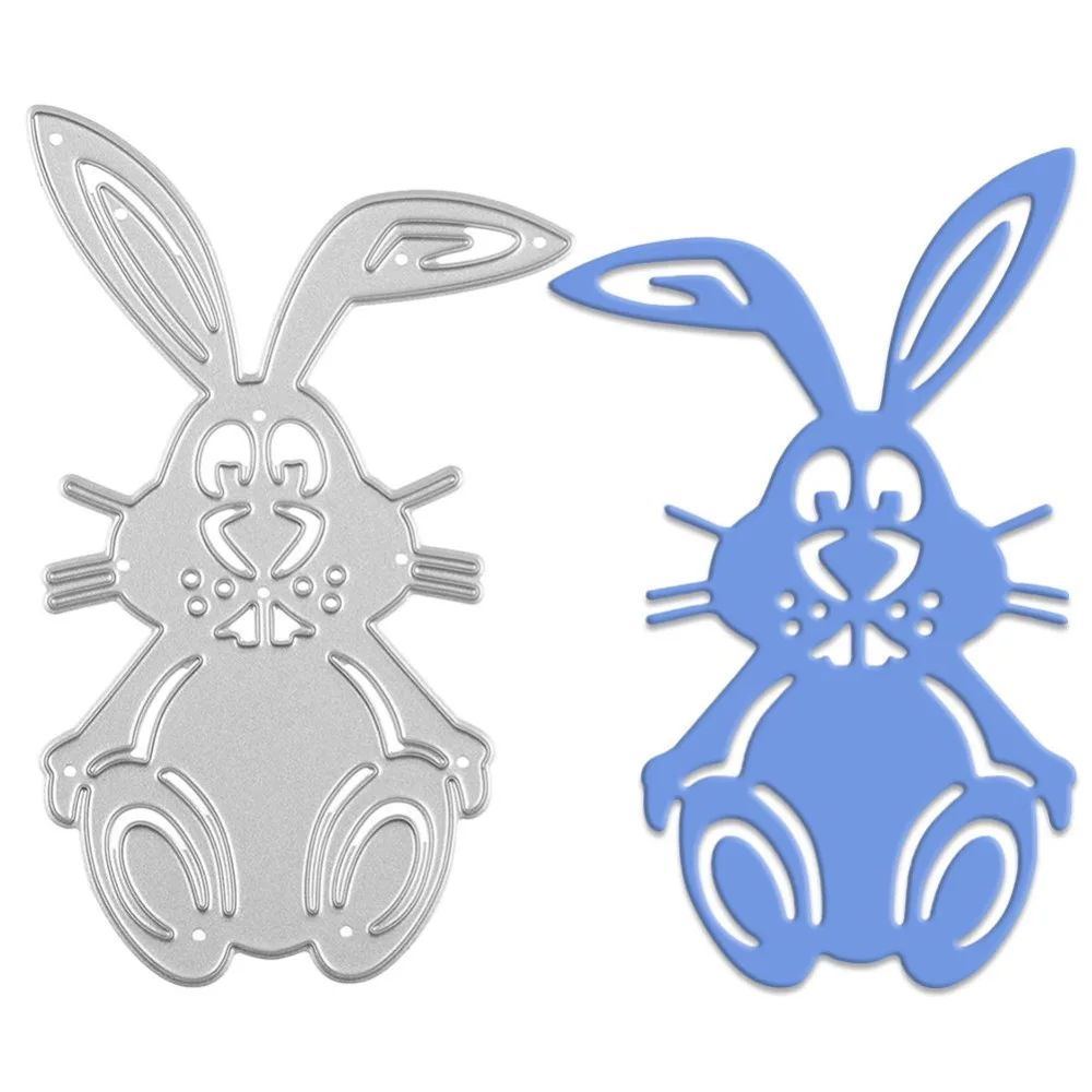 Cute Rabbit Metal Cutting Dies Stencil For DIY Scrapbooking Decorative ...