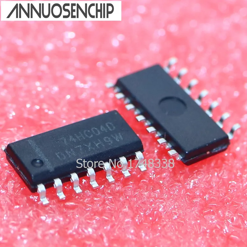 Free shipping 100PCS 74HC04 74HC04D INVERTER HEX TTL/LSTTL 14SOIC New ...