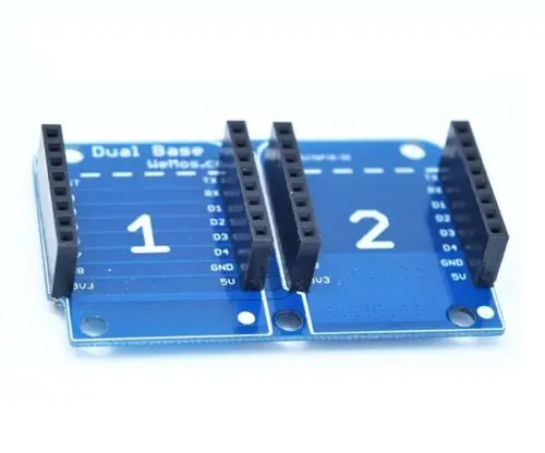 NodeMCU ESP8266 For Arduino Wemos D1 Shield Double Socket Dual Base ...