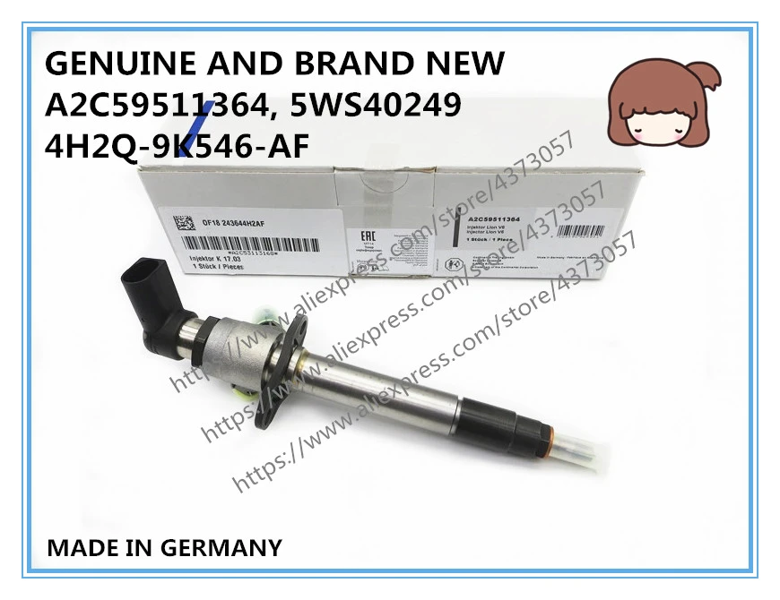 GENUINE AND BRAND NEW DIESEL FUEL INJECTOR A2C59511364, 5WS40249, 4H2Q ...