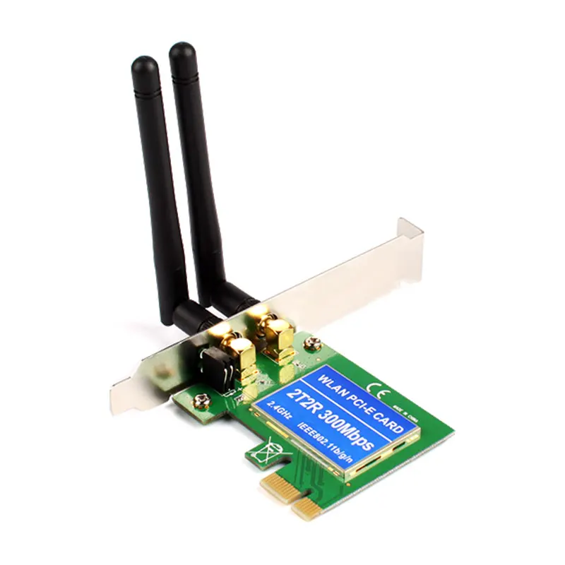Купить 300 мбит беспроводной сети Wi-Fi сети сети 2 антенны разъем PCI ...