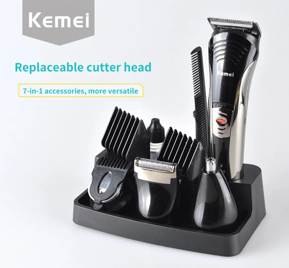 Kemei New Electric Hair Clipper Trimmer Rechargeable Shaver Razor ...