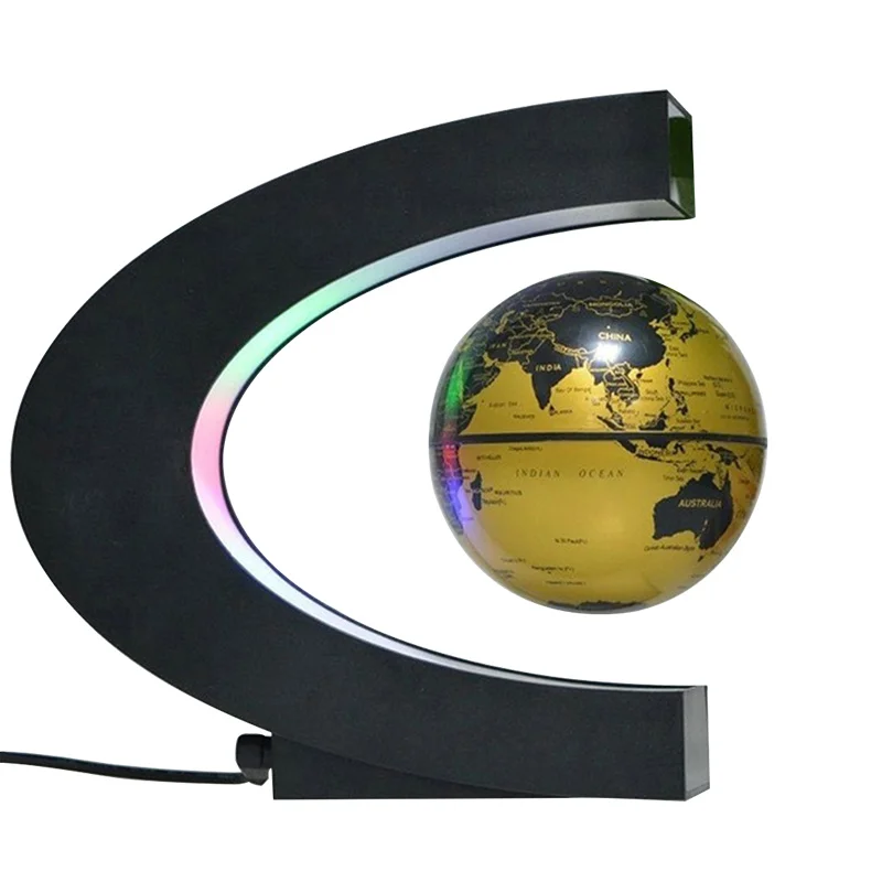 2019 Floating Magnetic Levitation Globe Light World Map Ball Lamp ...