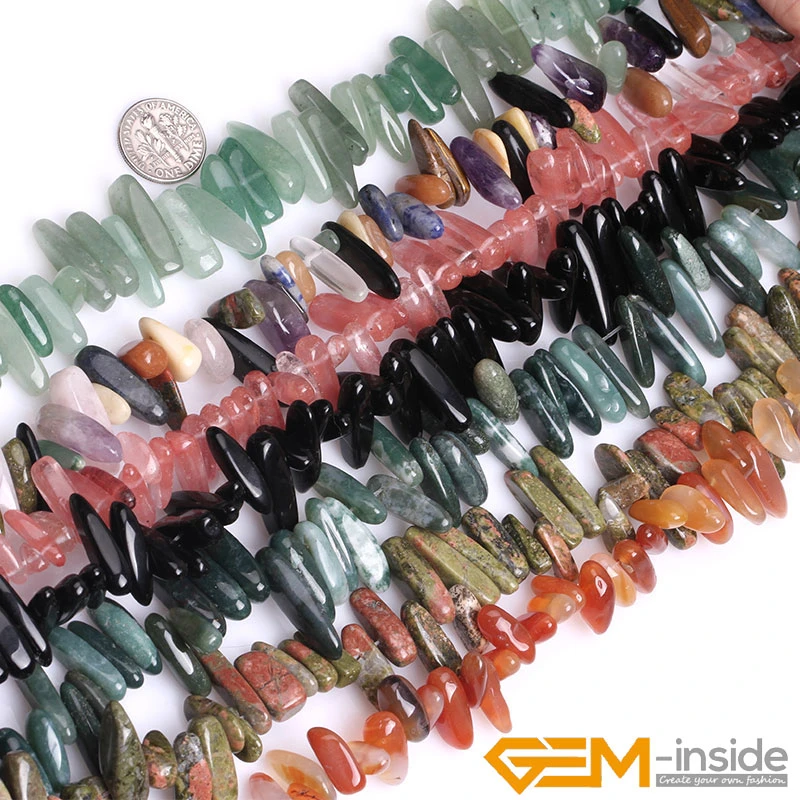 Beads Jewelry Natural Stones | Natural Stone Beads Stick | Howlite ...