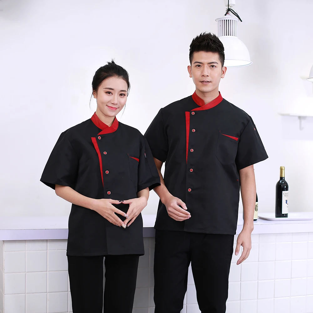 M 3XL High Quality Wholesale Unisex Kitchen Cooker Chef Uniforms Bakery ...