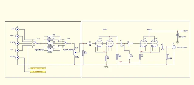 Esquema De Preamplificador De Un Solo Extremo Placa De Circuito De