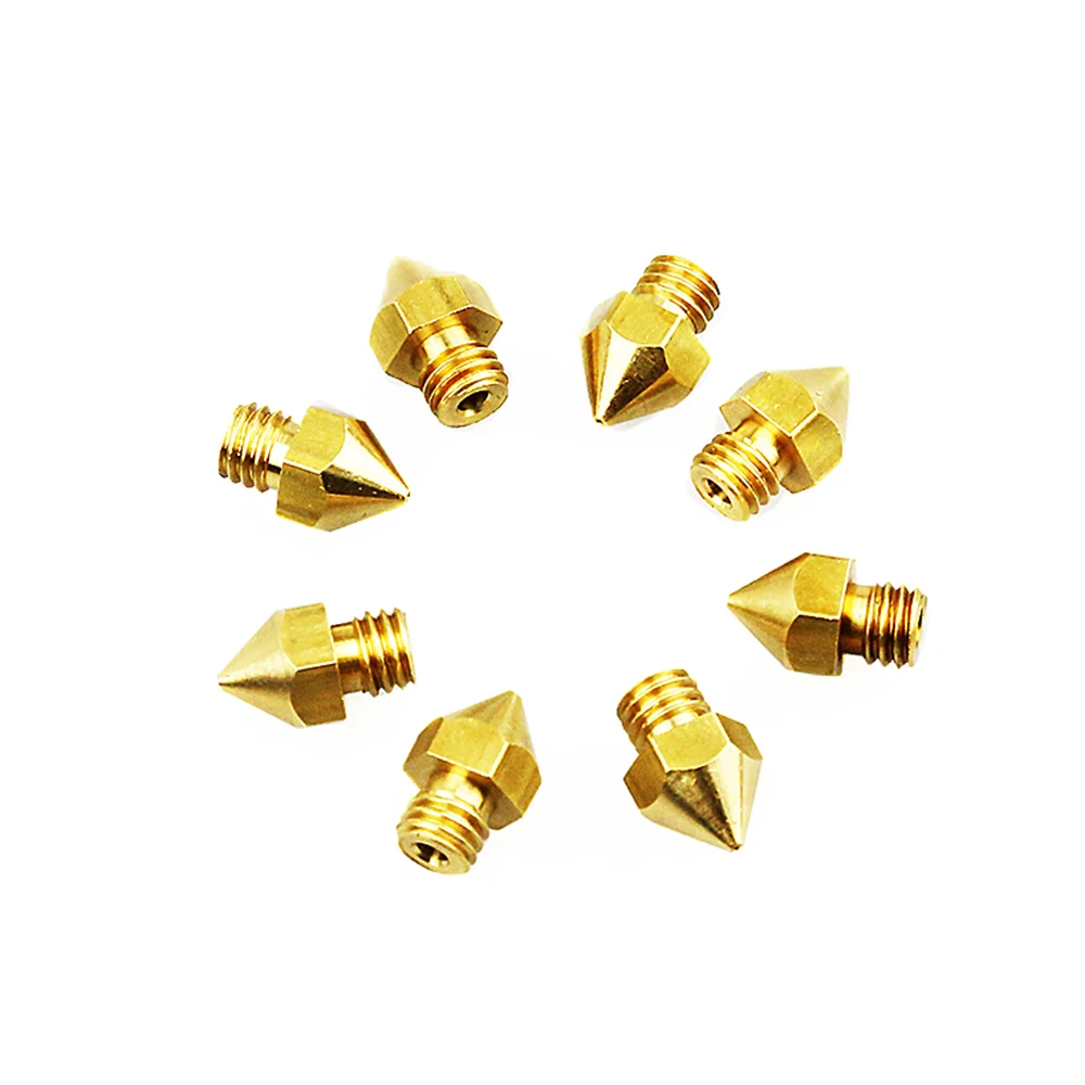 Anet 8 PCS/lot MK8 Nozzle 0.2mm Diameter Print Head Brass Nozzle ...