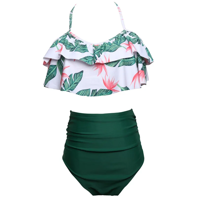 Summer Mother Daughter Swimwear Family Look Matching Bathing Suits Mom ...