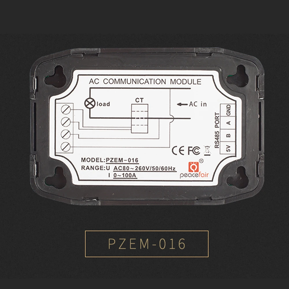 PZEM-016 модуль связи переменного тока измеритель тока коэффициент ...
