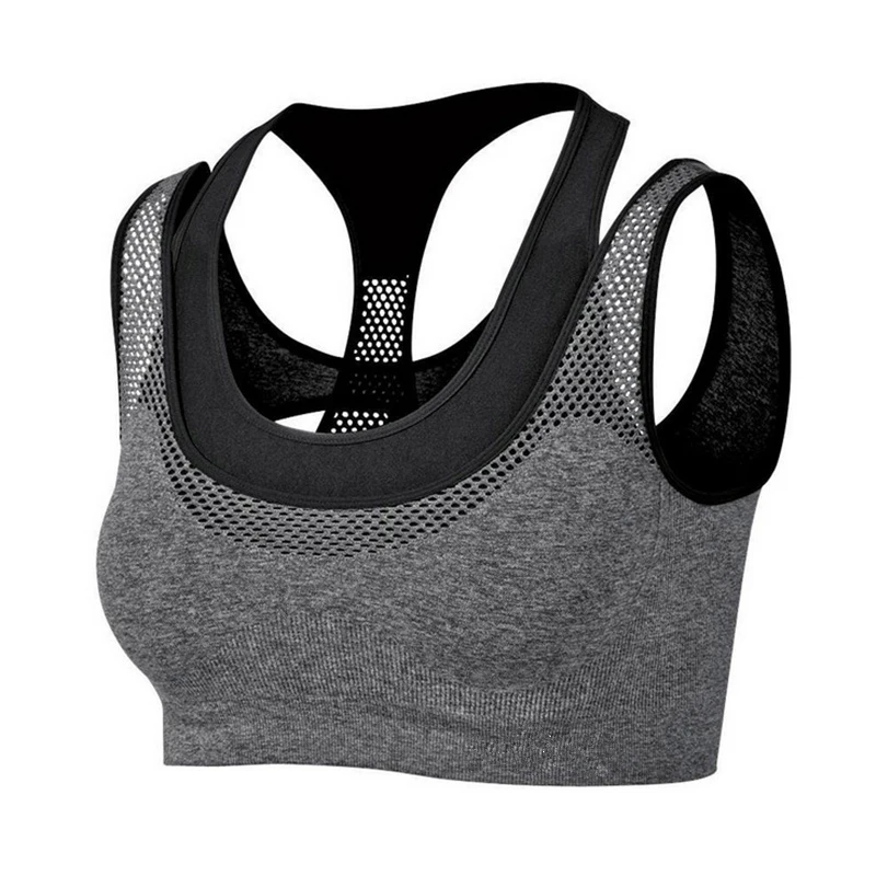 2016 New Sports Bra Sexy Bra Mesh Women Fake Two piece Hot Sexy Push up ... 2016 New Sports Bra Sexy Bra Mesh Women Fake Two piece Hot Sexy Push up ...