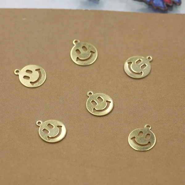 8mm,1000pcs Copper Antique Bronze Smiling face Pendant Vintage|antique ...