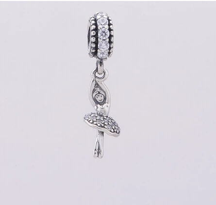 Fit Pandora Bracelets Ballerina Dangle Charms Original 925 Sterling ...