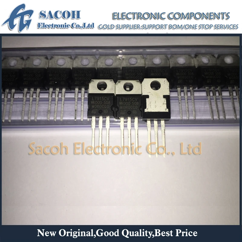Free Shipping 10Pcs L7915CV L7915 LM7915 MC7915 7915 TO 220 1.5A 15V ...