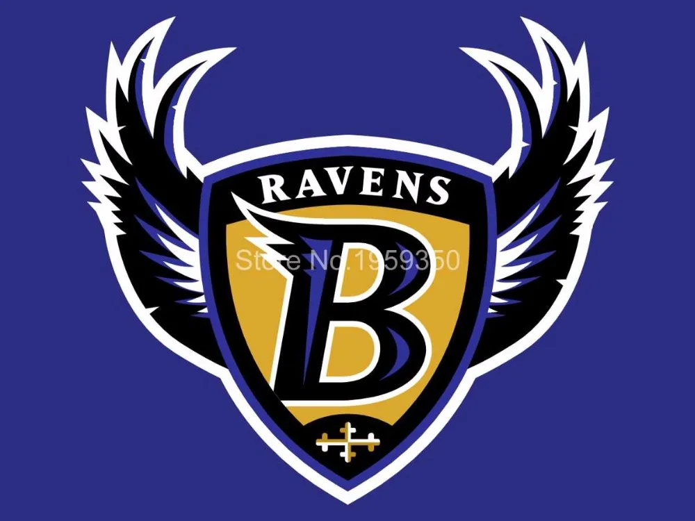 Baltimore Ravens logo car flag 12x18inches double sided 100D Polyester ...