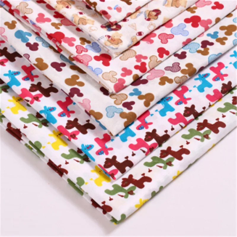 New Cartoon Bear Animal Motifs Polyester Fabric Printed Fabrics Horse ...