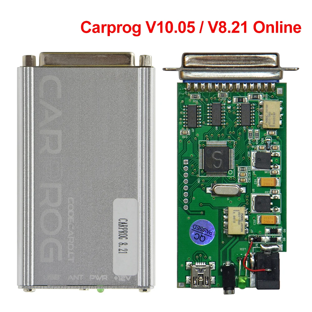 OBD OBD2 Online V8.21 CARPROG Programmer with 21 Adapters radios ...