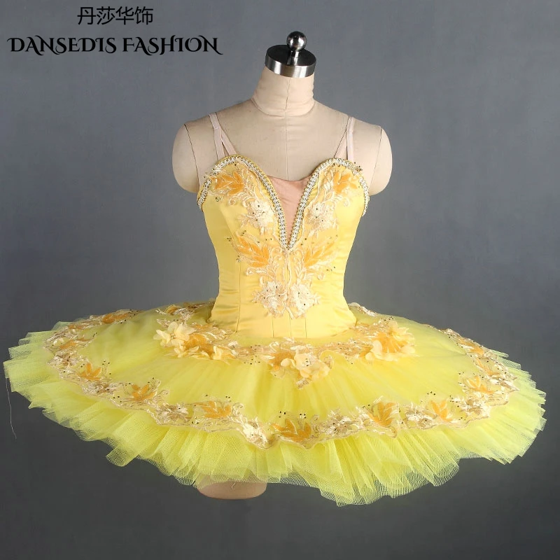 Newest Yellow Classical Pancake Ballet Tutu Dress,Women/Girls Ballerina ...