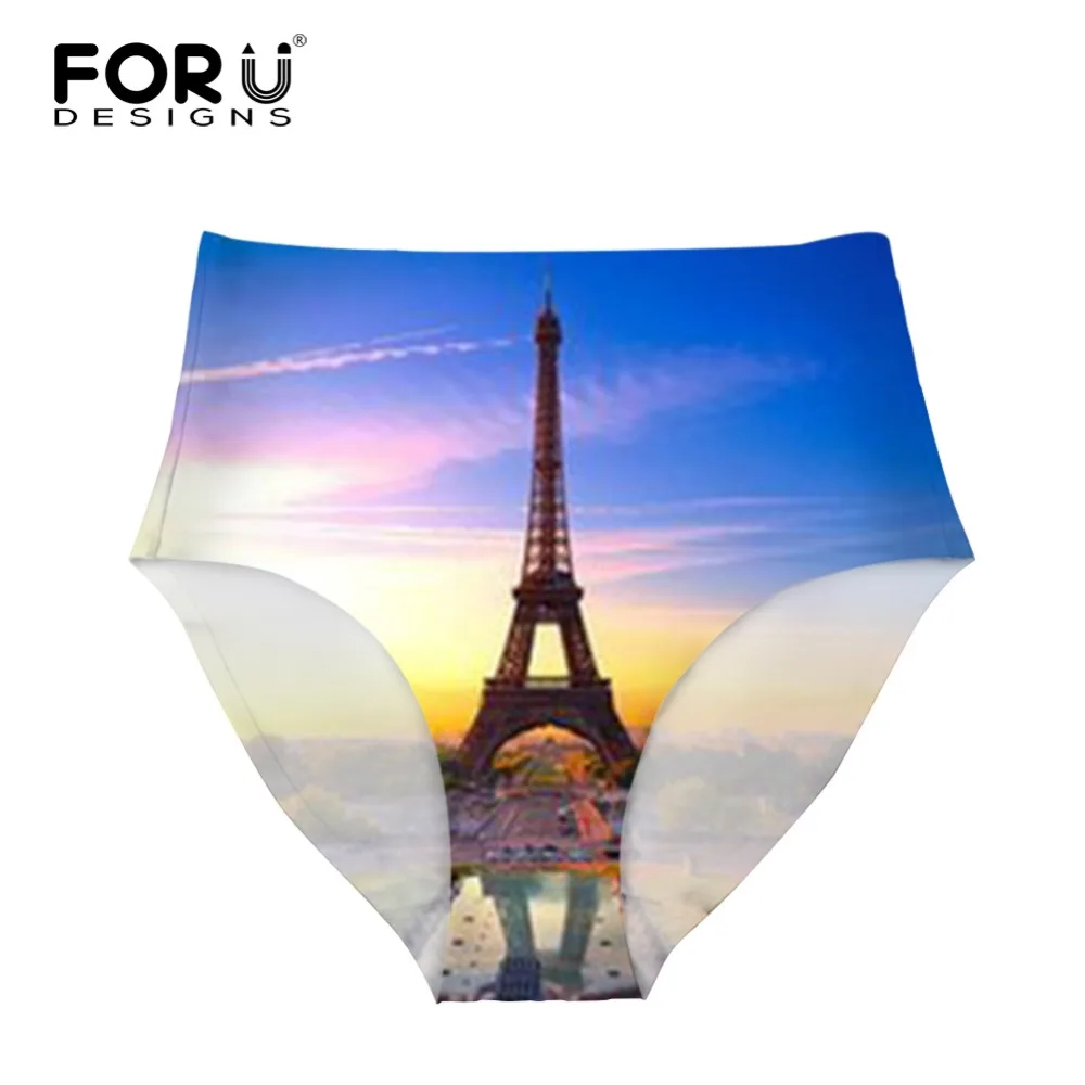 Buy Panties High Rise Foru Wowen Underpants France Paris Eiffel Tower 3d Print