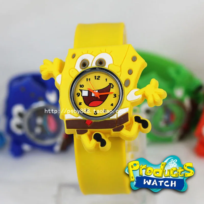 SpongeBob Cartoon Kids Watch Promation Fashion Silicone Jelly ...