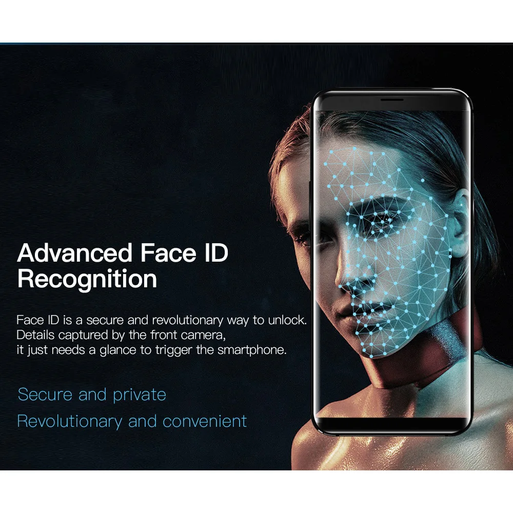 Best Cheap Android Face Recognition 5.7 Smartphone UHANS I8