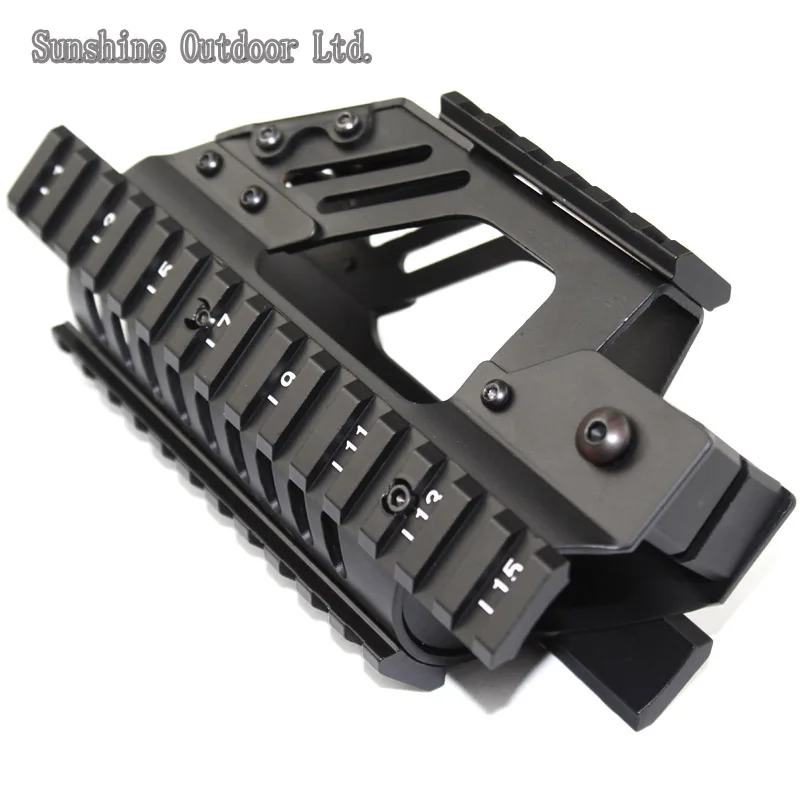 P90 hunting accessories aluminum handguard rail system 4 Side rail ...