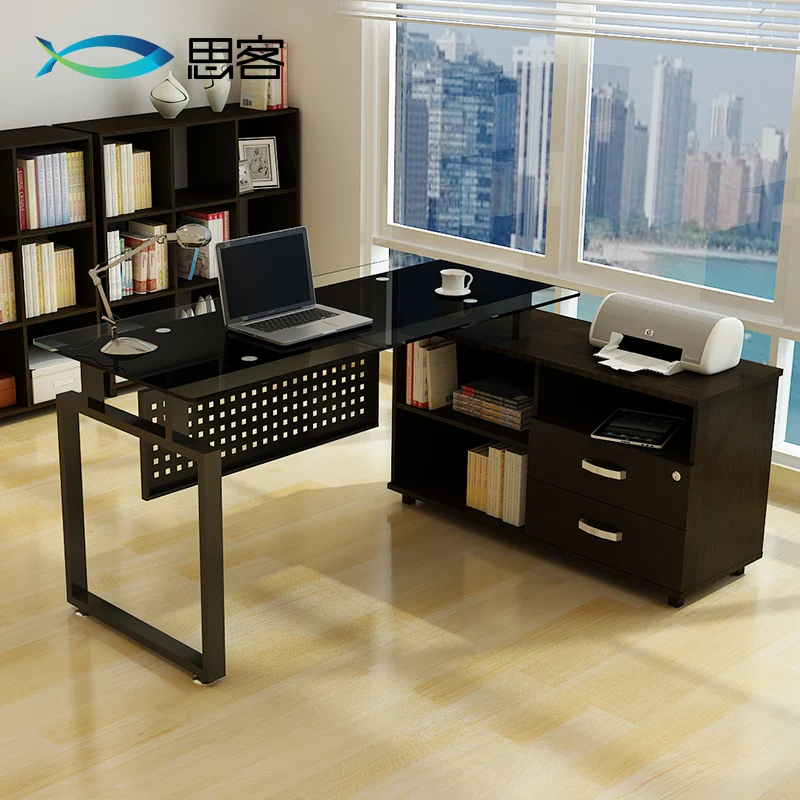 Best off glass office furniture boss desk computer desk corner desk ...