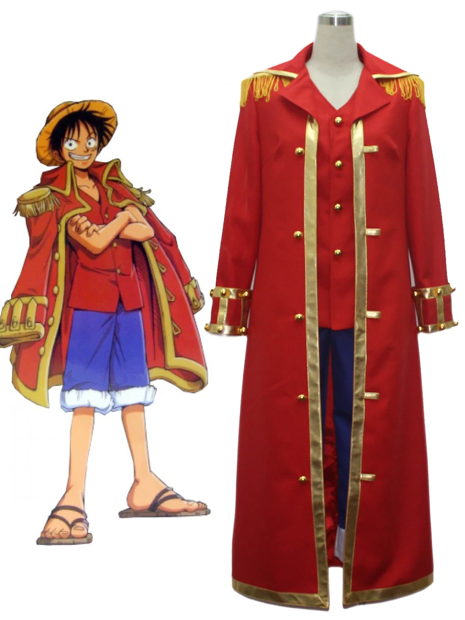 Anime One Piece Monkey D. Luffy Cosplay Costume - AllCosplay.com