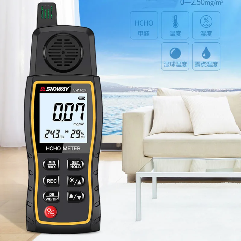 SNDWAY SW623 Digital Formaldehyde Detector Meter Formaldehyde Air ...