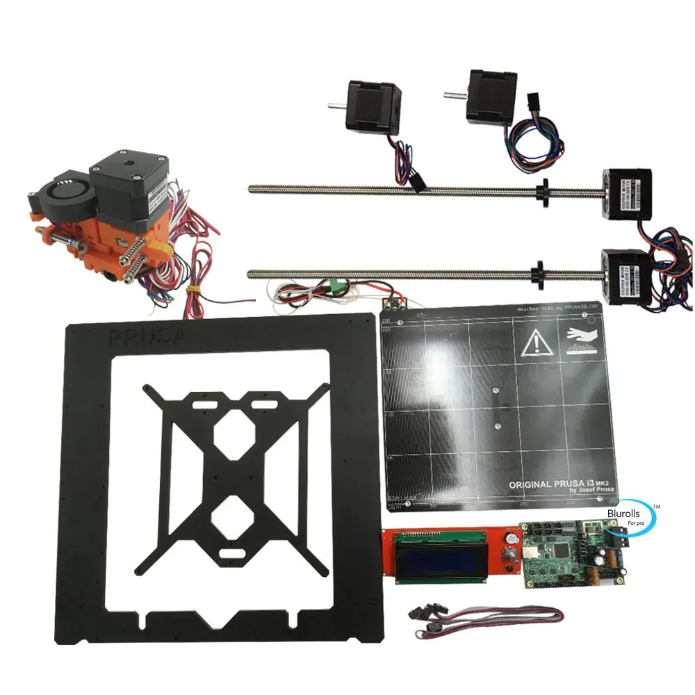 3d printer Prusa i3 mk2 kit with metal frame Mini Rambo 1.3a mainboard ...