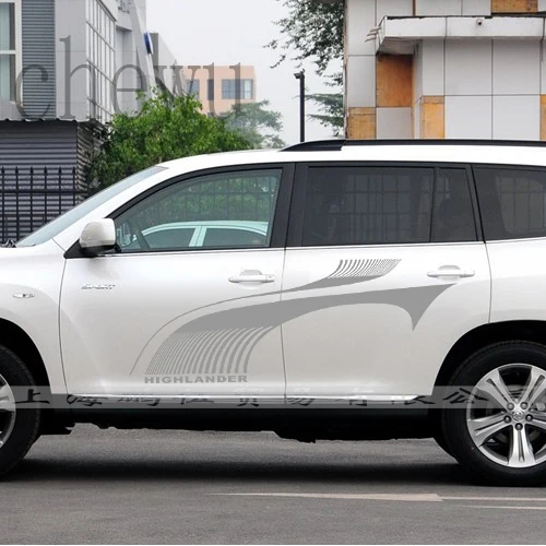 Car styling side door sticker personalized modification decorative ...