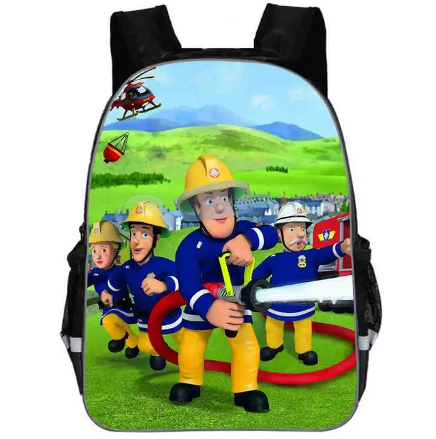 Cartoon Fireman Sam School Backpack for Boys 2019 New Schoolbags for ...