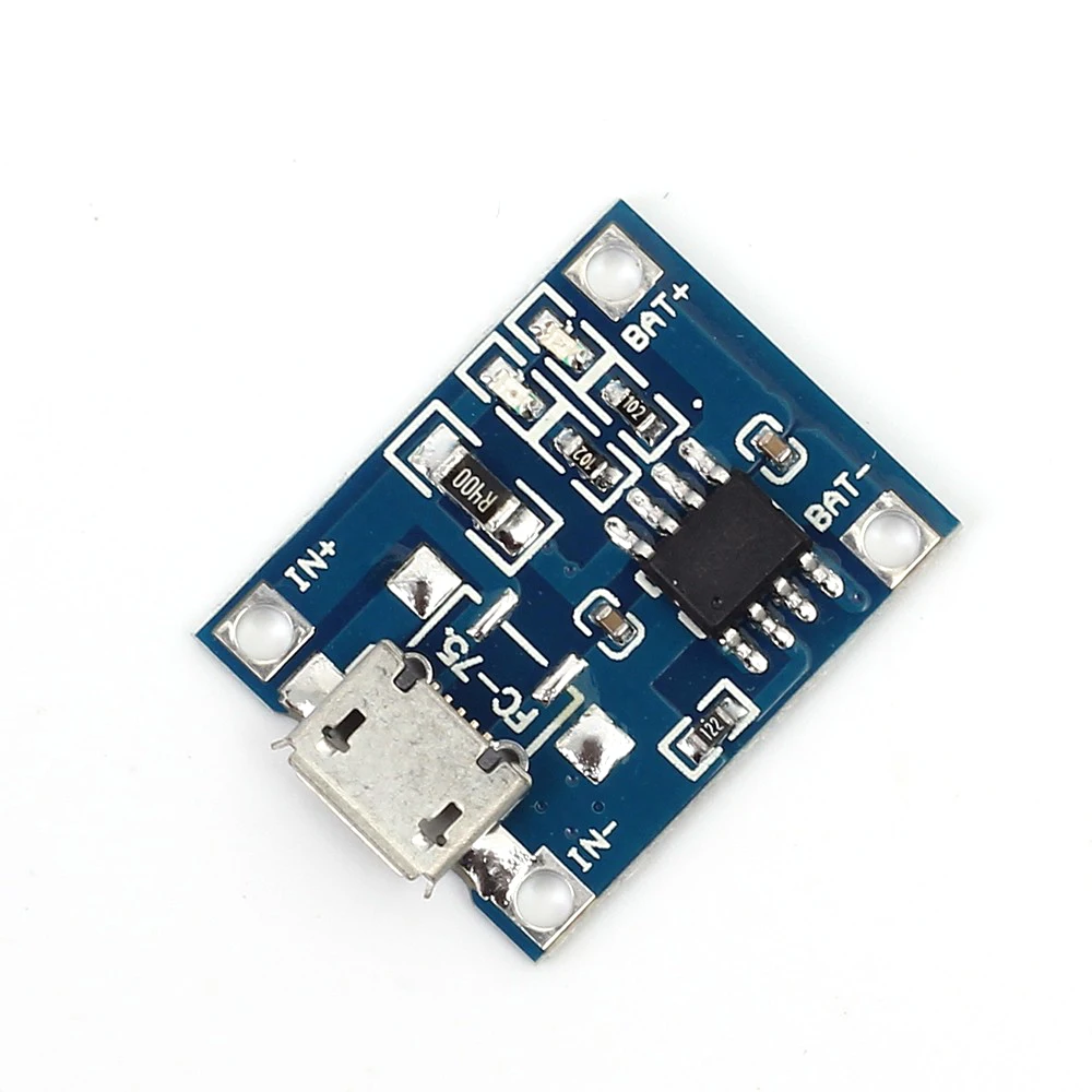 1Pcs/lot TP4056 5V 1A Micro USB Charger Module 18650 Lithium Battery ...