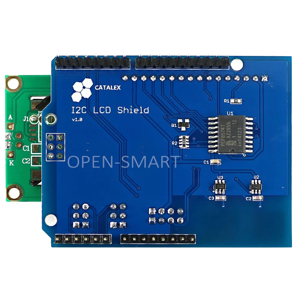Dorhea 2PCS 1602 16x2 LCD Module Shield Yellow-Green Backlight with IIC ...