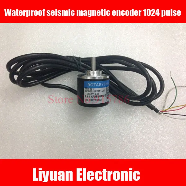 Waterproof seismic magnetic encoder 1024 pulse / DC5 24V magnetic ...