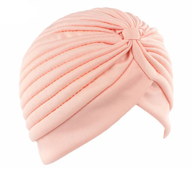 India Women's Muslim Headscarves Hats Wrinkled Pleated Turban Turbante ...