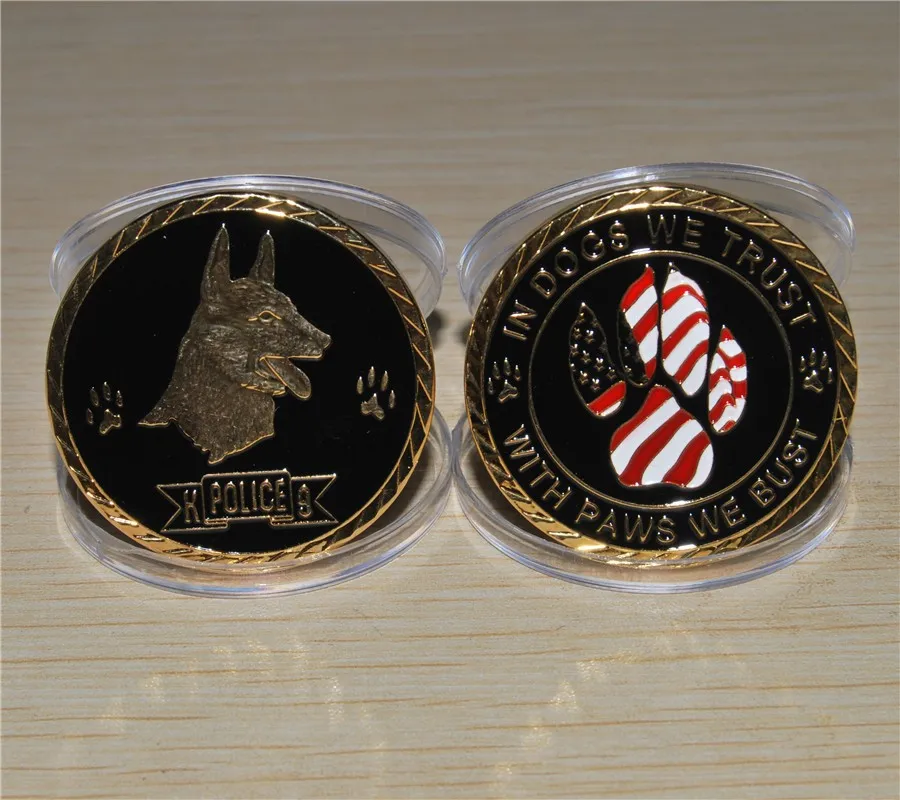 Free Shipping 3pcs/lot,United States Working Dog K9 Challenge Coin-in ...