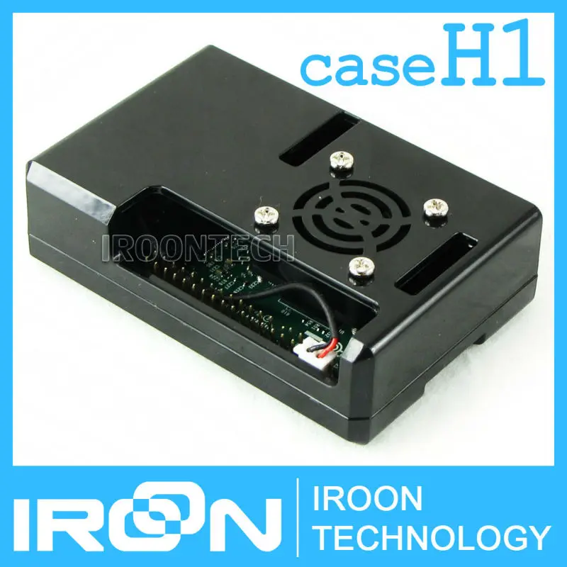 Case H1: Black Raspberry Pi 3 Model B Case Cover Shell Enclosure Abs ...