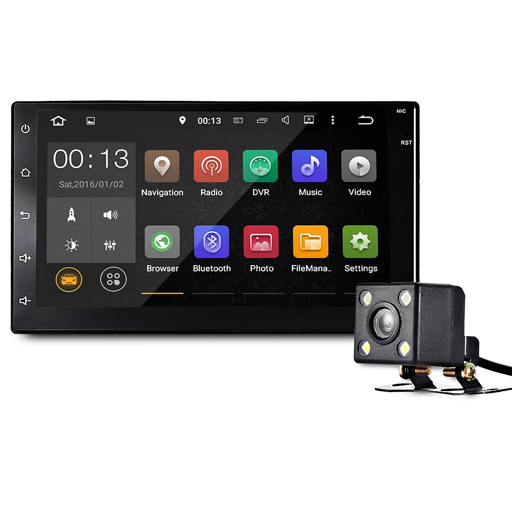 Universal 2 Double Din Android 6.0 Car Multimedia Player MP3 Car Video ...