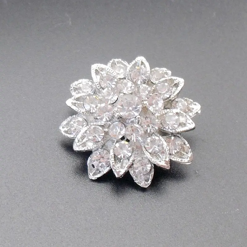 Small-Brooch-Shining-Beautiful-Clear-Crystal-Flower-Rhinestone-Brooch ...