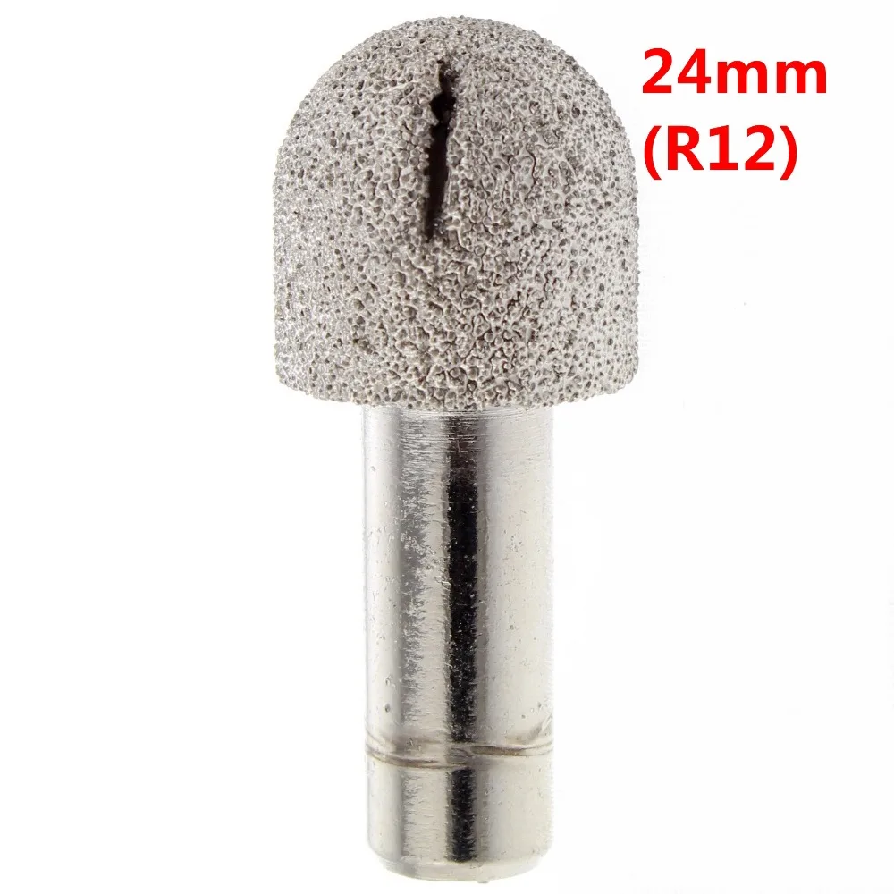 24-30mm-R12-R15-Brazed-Diamond-Profile-Wheel-BALL-ROUND-NOSE-Router-Bit ...