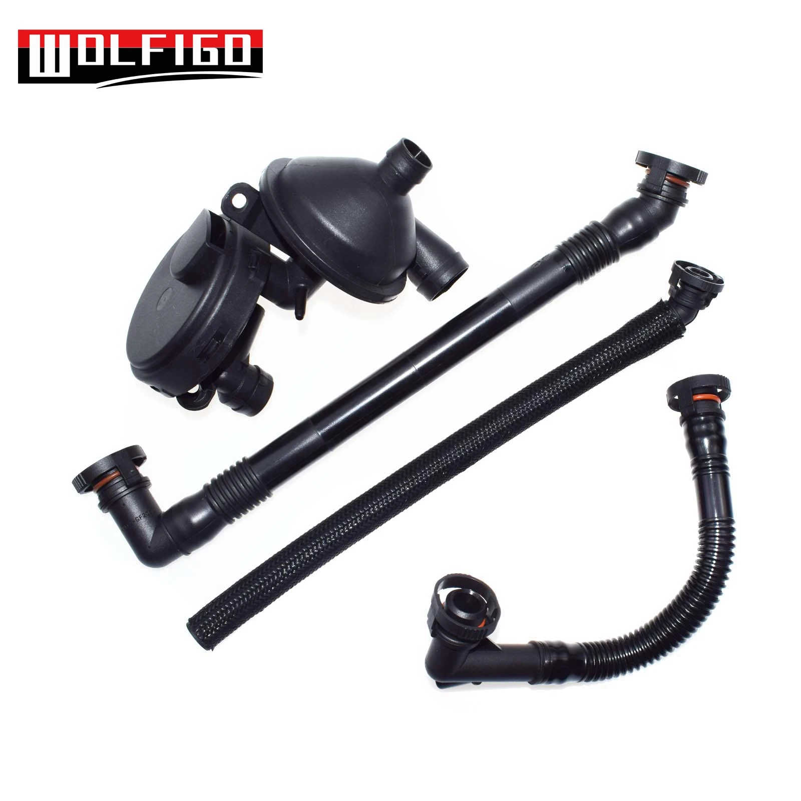 WOLFIGO PCV 크랭크 케이스 벤트 밸브 및 브리더 호스 세트, BMW 330i 325Xi E46 11611432559 ...