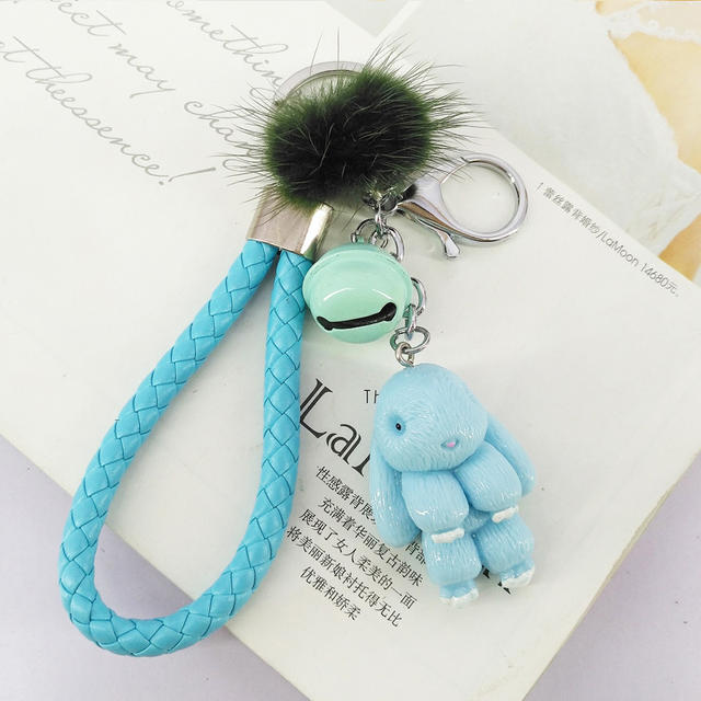 Rabbit Fluffy Fur Ball Key Chain